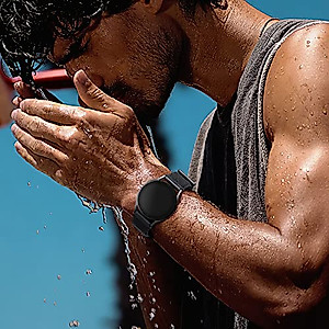 DaQin Compatible with Galaxy Watch 6 Band/Galaxy Watch 5 4 Band 40mm 44mm, 20mm Sport Nylon Band for Samsung Galaxy Watch 6 4 Classic/Galaxy Watch 5 Pro Band/Galaxy Watch Active 2 Band Women Men,Black