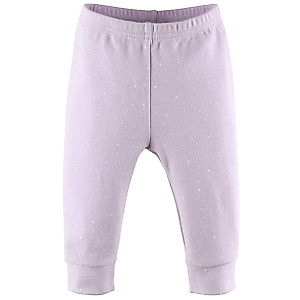 The Peanutshell Pastel Baby Pants Set | 5 Pack in Purple, Grey, & Mint | Newborn to 24 Month Sizes (3 Months)