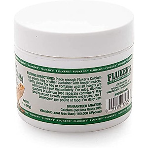 DBDPet Fluker's Repta Calcium with Vitamin D3 Reptile Supplement 2oz - Includes Attached Pro-Tip Guide