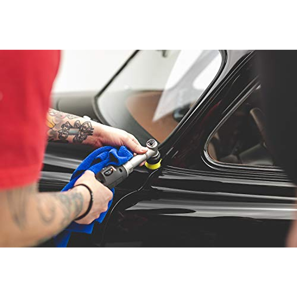 The Rag Company - Edgeless 365 Microfiber Towels (10-Pack) Premium 70/30 Blend, Professional Polishing, Wax Removal, Auto Detailing, 365gsm, 16in x 16n, Royal Blue