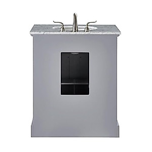 Elegant Kitchen and Bath 30 inch Single Bathroom Vanity Cabinet Set - Light Grey
