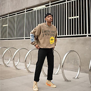 BXCNCKD Gothic Hoodie Harajuku Printed Sweatshirt Men's and Women's Hip Hop Hoodies (Style 4,XXL,XX-Large)