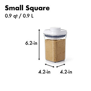 OXO Good Grips 3 Piece Pop Container Set with Scoop,White