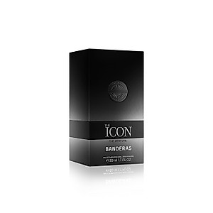 Banderas Antonio The Icon Eau De Perfume For Men - Long Lasting - Virile, Elegant, Trendy And Sexy Scent - Wood, Amber, And Sandalwood Notes - Ideal For Special Events - 1.7 Fl Oz
