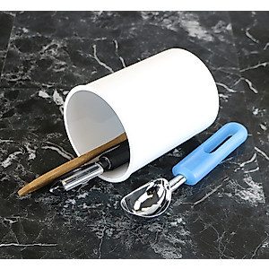 Reston Lloyd Multipurpose Utensil/Crock Holder, Small/Short Crock, White