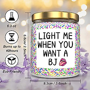Gifts for Men,Gifts for Boyfriend Husband-Light Me When You Want A BJ-Scented Candles-Funny Gifts for Men,Valentines Day Gifts for Him,Naughty Gifts for Boyfriend,Birthday Gifts for Him