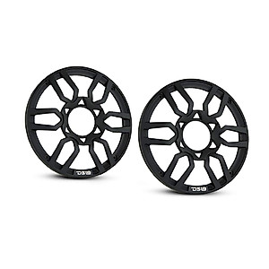 DS18 PRO-GRILL6 Speaker Cover - 6.5-Inch Car Audio Plastic Universal Speaker Grill Cover, Cover and Protect Your Speakers - Black - Set of 2