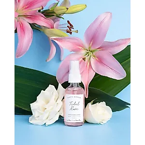 Earth Harbor | Tidal Rose Crystal Hydration Toner - Soothes Inflammation & Tones | Rose Water + Rose Quartz + White Tea | 100% Natural & Cruelty-Free | 2 fl oz