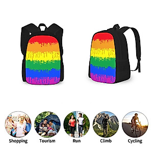 AMRANDOM Stylish Travel Backpack, Wrestling USA Patriotic American Flag, Water Resistant Hiking Backpack Casual Daypacks for Men Women, Fits 15 Inch Laptop Notebook