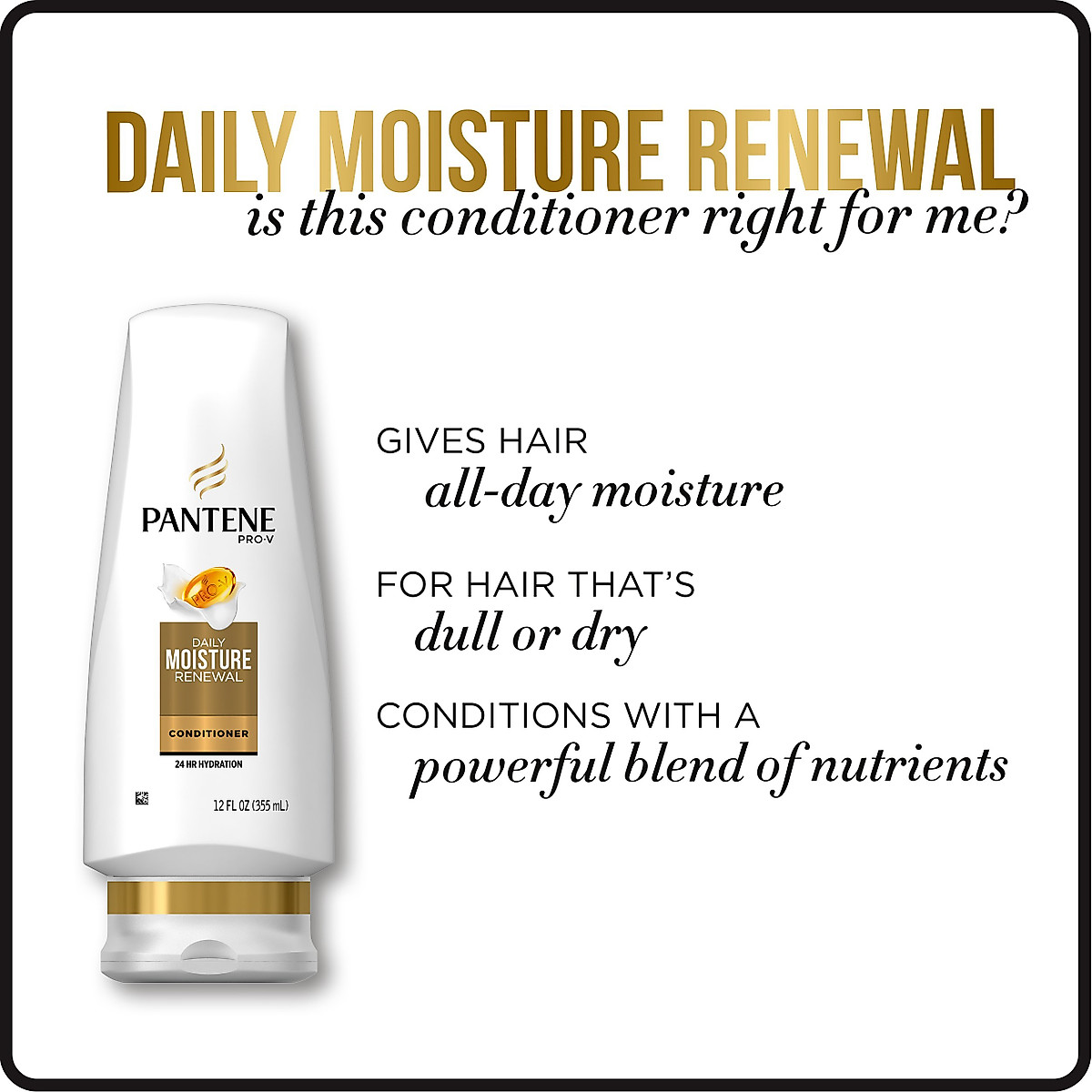 Pantene Pro-V Daily Moisture Renewal Conditioner 12 fl oz