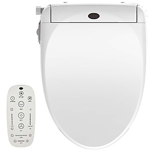 JEP Electric Bidet Toilet Seat for Elongated Toilets & Round Toilets | Premium Bidets for Existing Toilets with Warm Water, Heated Seat, and a Remote Control