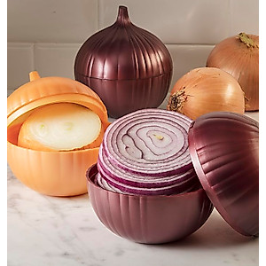 Hutzler Salad Keeper + Onion Saver + Tomato Saver + Recipe Card,Keeps Lettuce & Vegetables Fresh Longer, Travel Bowl with Lid