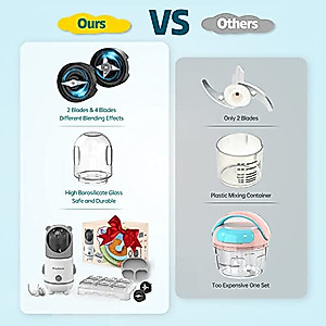 Baby Food Maker, 17 in 1 Set for Baby Food, Fruits, Meat, Baby Food Processor with Baby Food Containers, Baby Plates, Silicone Spoon, Baby Bibs, Baby Food Feeder Pacifier Baby Essentials Gift Set