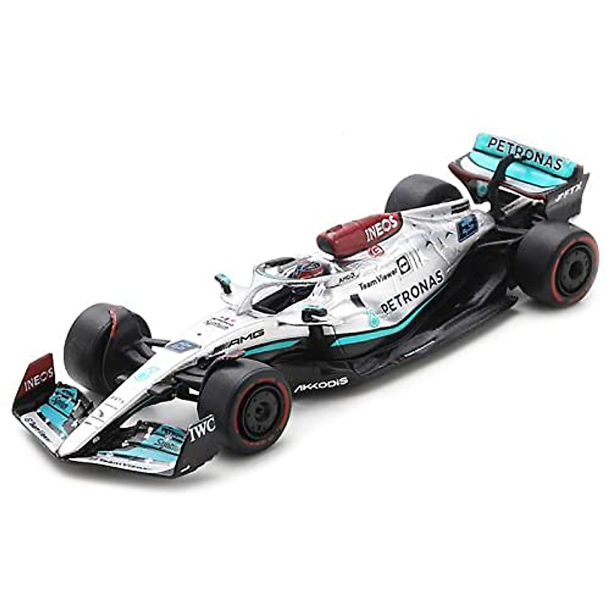 AMG F1 W13 E Performance #63 George Russell Petronas F1 Formula One World Championship (2022) 1/64 Diecast Model Car by Sparky Y257