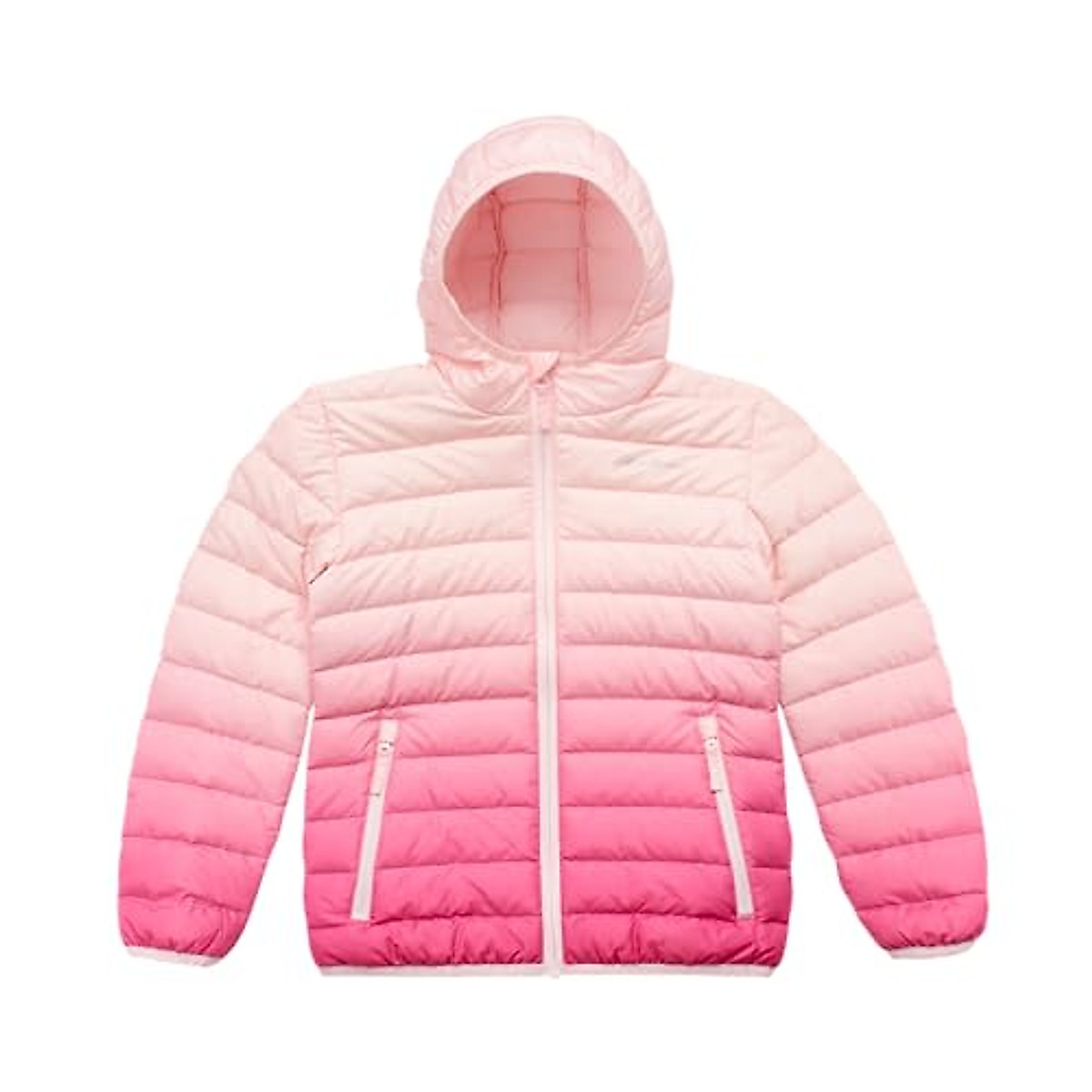 Eddie Bauer Kids' Jacket - CirrusLite Weather Resistant Down Coat for Boys and Girls - Insulated Quilted Bubble Puffer (3-20), Size 14-16, Blush