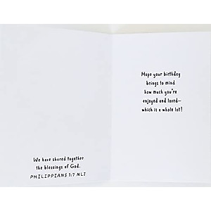 Greeting Card Happy Birthday Brother Religious Christian Thanking God For The Smile Laughter Good Talks Memories And All You Mean To Me
