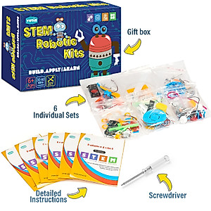 STEM Kits for Kids Age 8-10, STEM Robotics for Kids Age 8-12, Science Kits for Kids 5-7, STEM Toys for Boys Age 7 8 9 10 12 13 14 Girls Gifts, Robot Building Crafts Engineering Electric Motor Kit 6-8