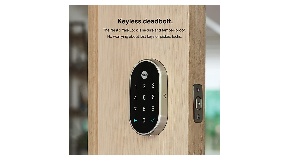Google Nest x Yale Lock - Keyless Smart Lock for Front Door