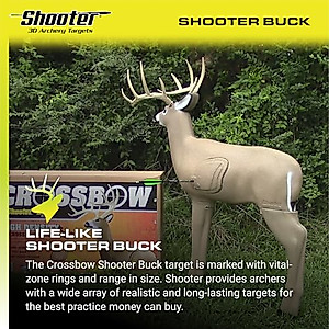 Big Shooter Crossbow Buck 3D Archery Target with Replaceable Core, Brown