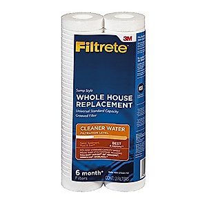 Filtrete Standard Capacity Whole House String Wound Replacement Water Filter 3WH-STDSW-F02, 2 pack, for use with 3WH-STD-S01 System