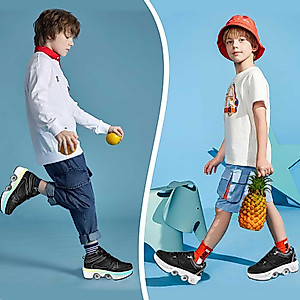 JZYUN Clock Double-Row Deform Wheel Roller Skates, 2 in 1 Retractable Pulley Skating Shoes, Invisible Automatic Walking Shoes, Outdoor Sneakers for Exercising and Hiking