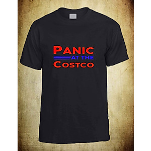 ALLNTRENDS Men's T Shirt Panic At The Costco Funny Toilet Paper Tee Germs Tshirt (M, White)