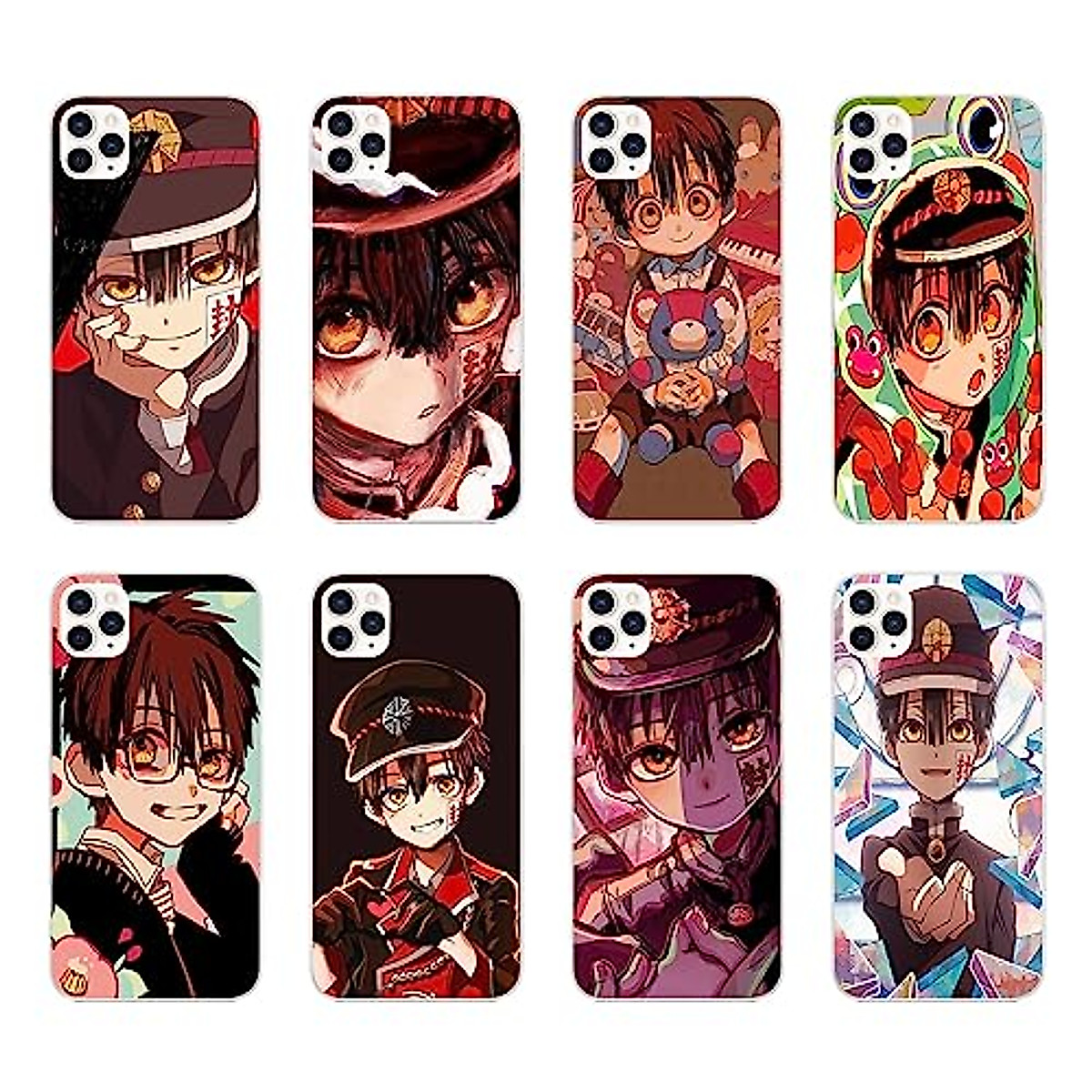 ARMERI Compatible with LG V60 ThinQ | LG V60 ThinQ 5G Toilet Hanako Cool with Bound kun 141 Compact Shell Black Soft Thin TPU Crystal Printing Phone Case Clear