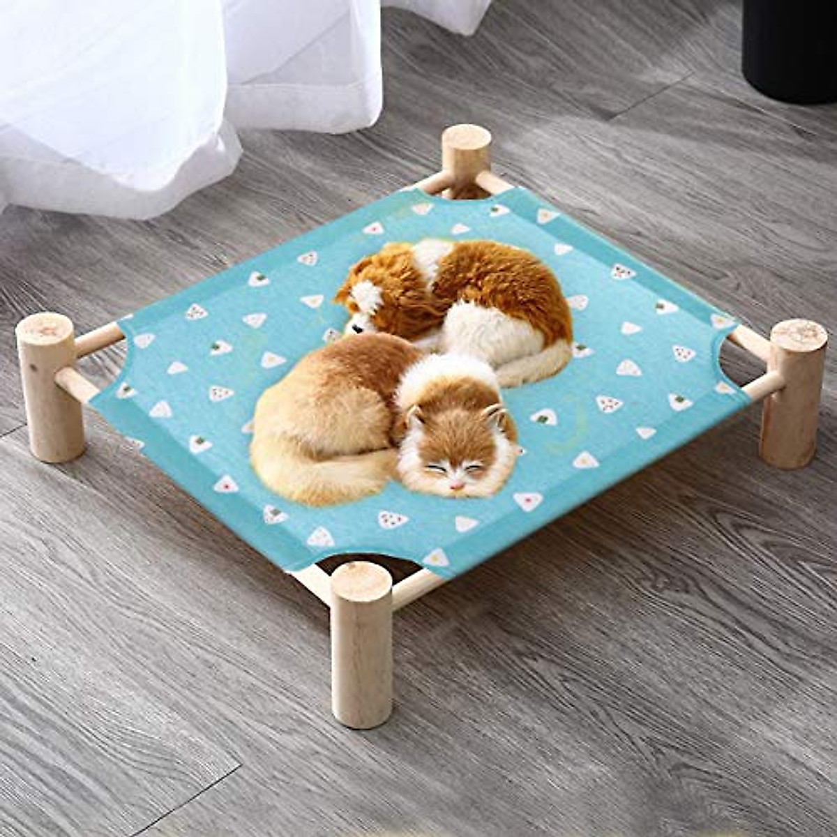 balacoo Elevated Dog Cat Bed Portable Raised Pet Cot for Dogs Puppy Cat Indoor Outdoor