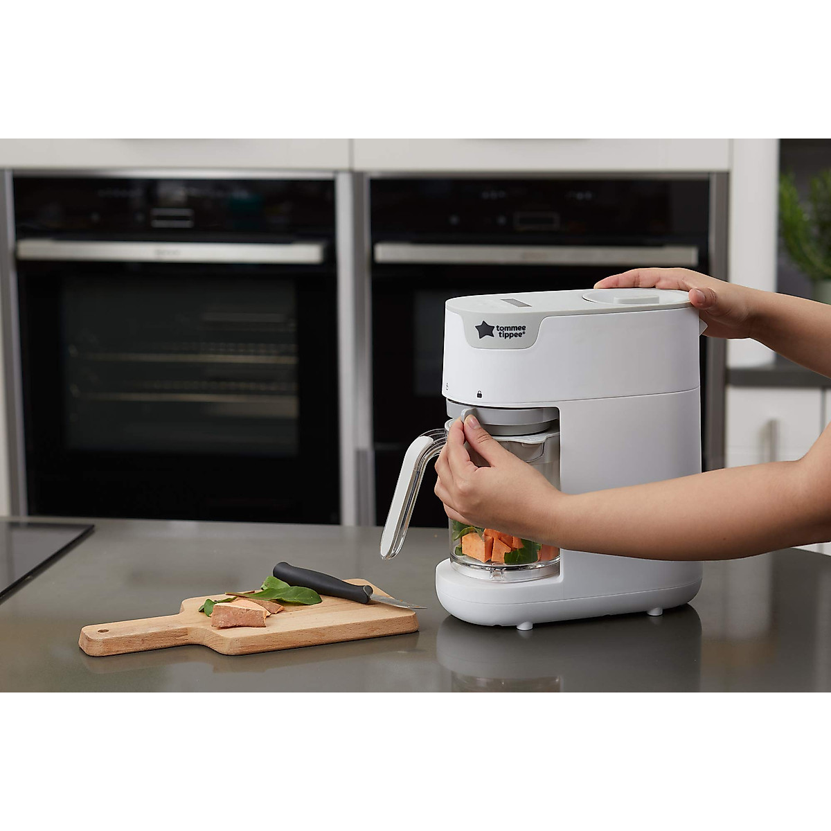 Tommee Tippee Quick-Cook Baby Food Maker, Blender and Steamer, Food Processor, For All Stages of Baby Weaning