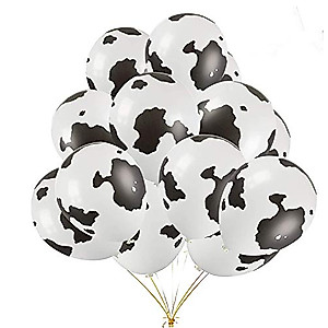 100PCS 12'' Funny Cow Print Latex Balloons Perfect For Birthday Party Christmas Day Father Mather Gift Supplies Decorations
