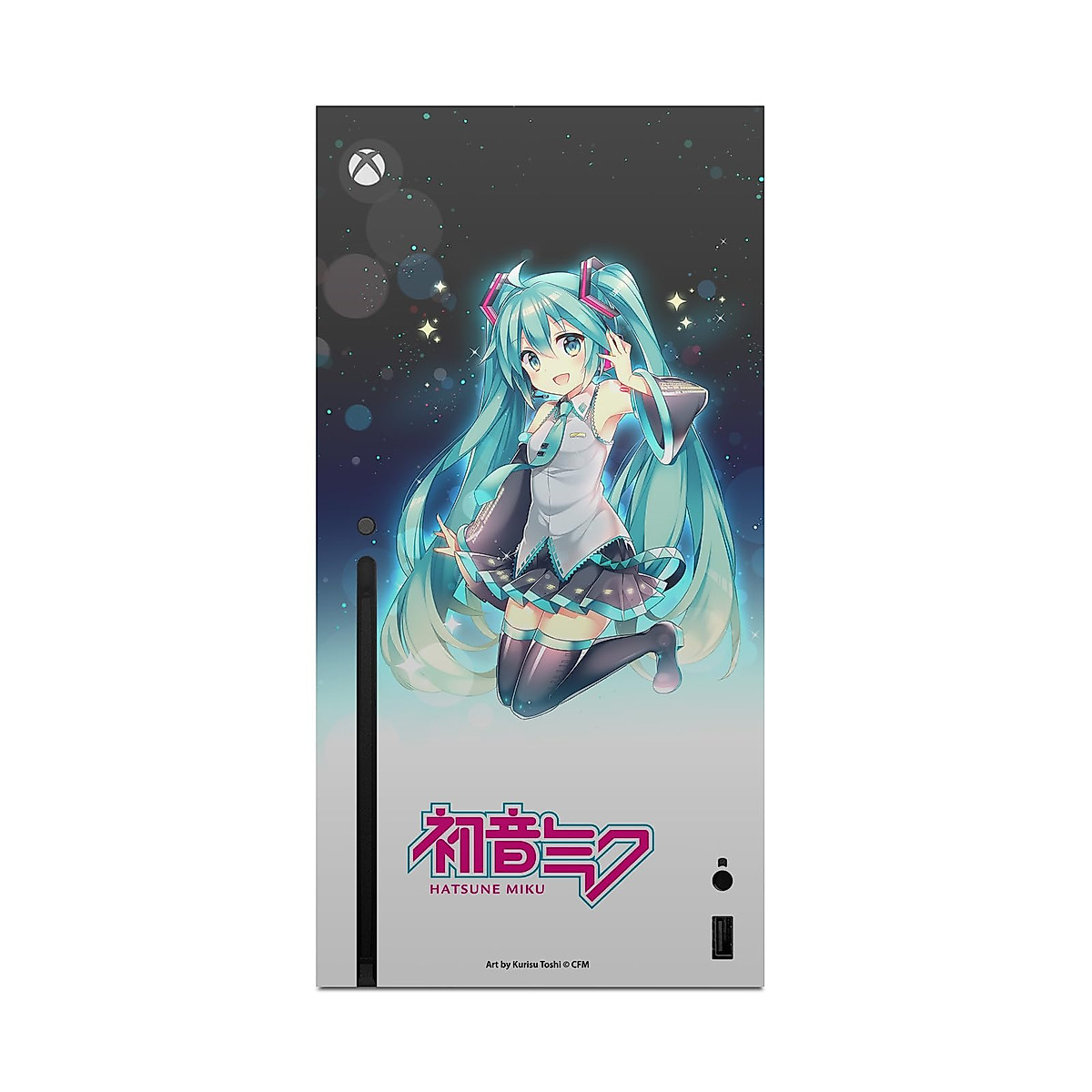 Head Case Designs Officially Licensed Hatsune Miku Night Sky Graphics Vinyl Sticker Gaming Skin Decal Cover Compatible With Xbox Series X Console and Controller Bundle