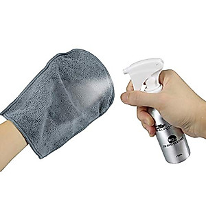 CD DVD Cleaner Solution Spray Fluid - Premium Compact disc Cleaning Kit with Anti-Static Microfiber Cloth Glove 4oz