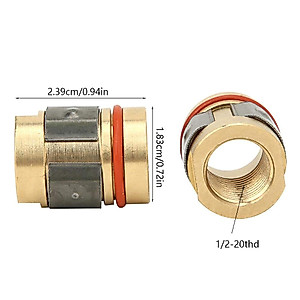 2pcs MIG Welding Gun, 169729 Nozzle Adapter, MIG Welding Gun Nozzle Adapter MIG Gun Nozzle Adapter Brass Nozzle Adapter for Miller M-25/M-40 Hobart MIG Gun