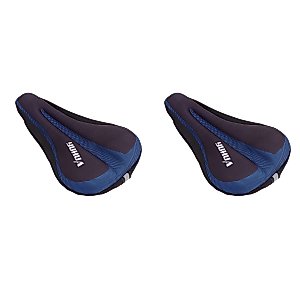 BESPORTBLE 2pcs Bicycle Seat Cover Bike Seat Backrest Gel Bike Covers Cushion Cycling Accessories Pad Cover Silicone Gel Bike Cover Replacement Gel Covers Sponge Cover 3D Thicken Saddle