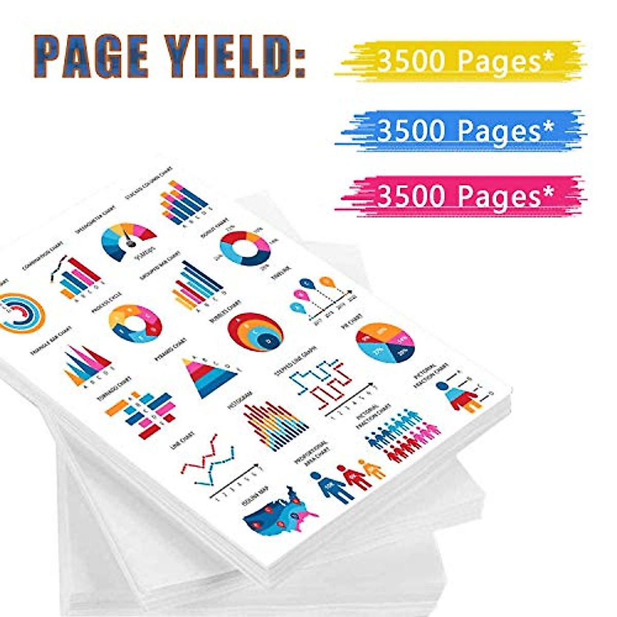 Compatible TN336 TN-336 Toner Cartridge (C/M/Y, 3-Pack) Replacement for Brother HL-L8350CDWT L9200CDW MFC-L8600CDW L8650CDW DCP-9270CDN L8450CDW L8400CDN Laser Printer.