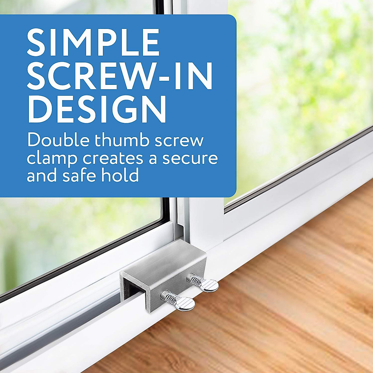 Impresa Sliding Door & Window Locks Pack of 10 | Window Locks for Sliding Windows & Doors | Easy Installation Window Lock Without Tools | Fits Tracks up to 3/8 inch | Aluminium Window Security Locks