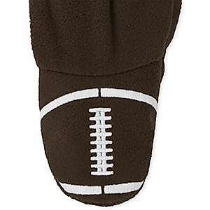 The Children's Place child Family Matching Christmas Holiday Pajamas Sets, Snug Fit 100% Cotton, Big Kid, Toddler, Football Fam & Toddler - Zip Sleeper 9-12 Months