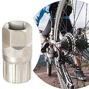 JLEivvi 1 Pcs Bicycle Freewheel Remover, Mountain Bicycle Lockring Removal Tool Lengthen Sleeve for 6,7,8,9,10,11Speed Freewheel