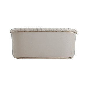 TOV Furniture Yara 31.3" H Velvet & Pine Wood Loveseat in Pleated Beige