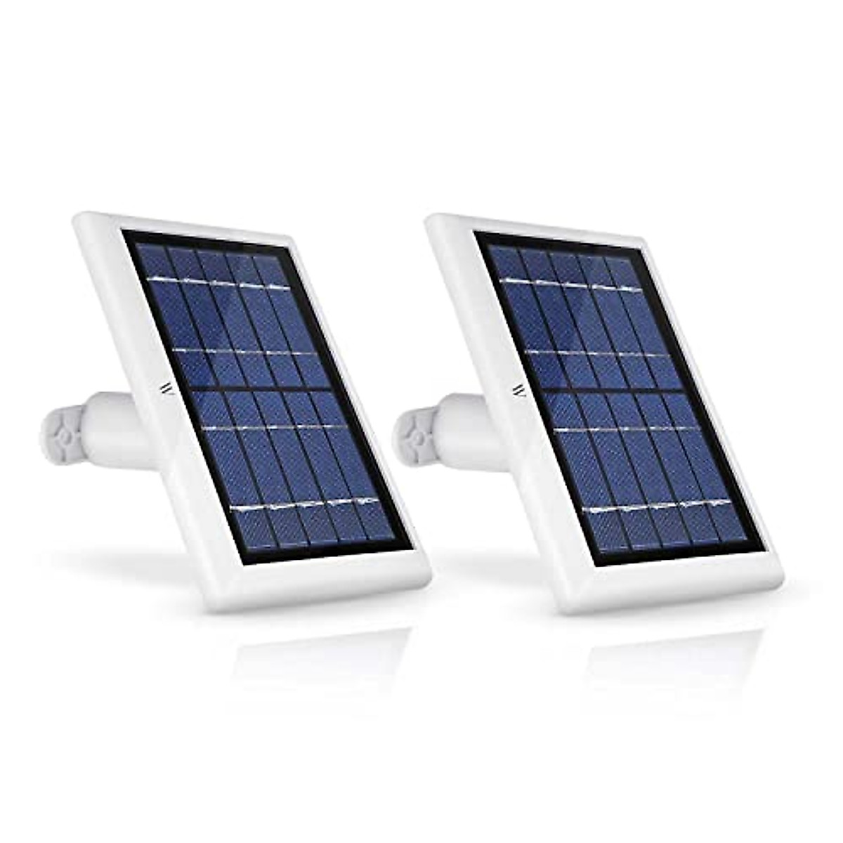 Wasserstein 2W 6V Solar Panel with 13.1ft/4m Cable Compatible with Arlo Ultra/Ultra 2, Arlo Pro 3/Pro 4, & Arlo Floodlight ONLY (White, 2-Pack) - Camera Not Included