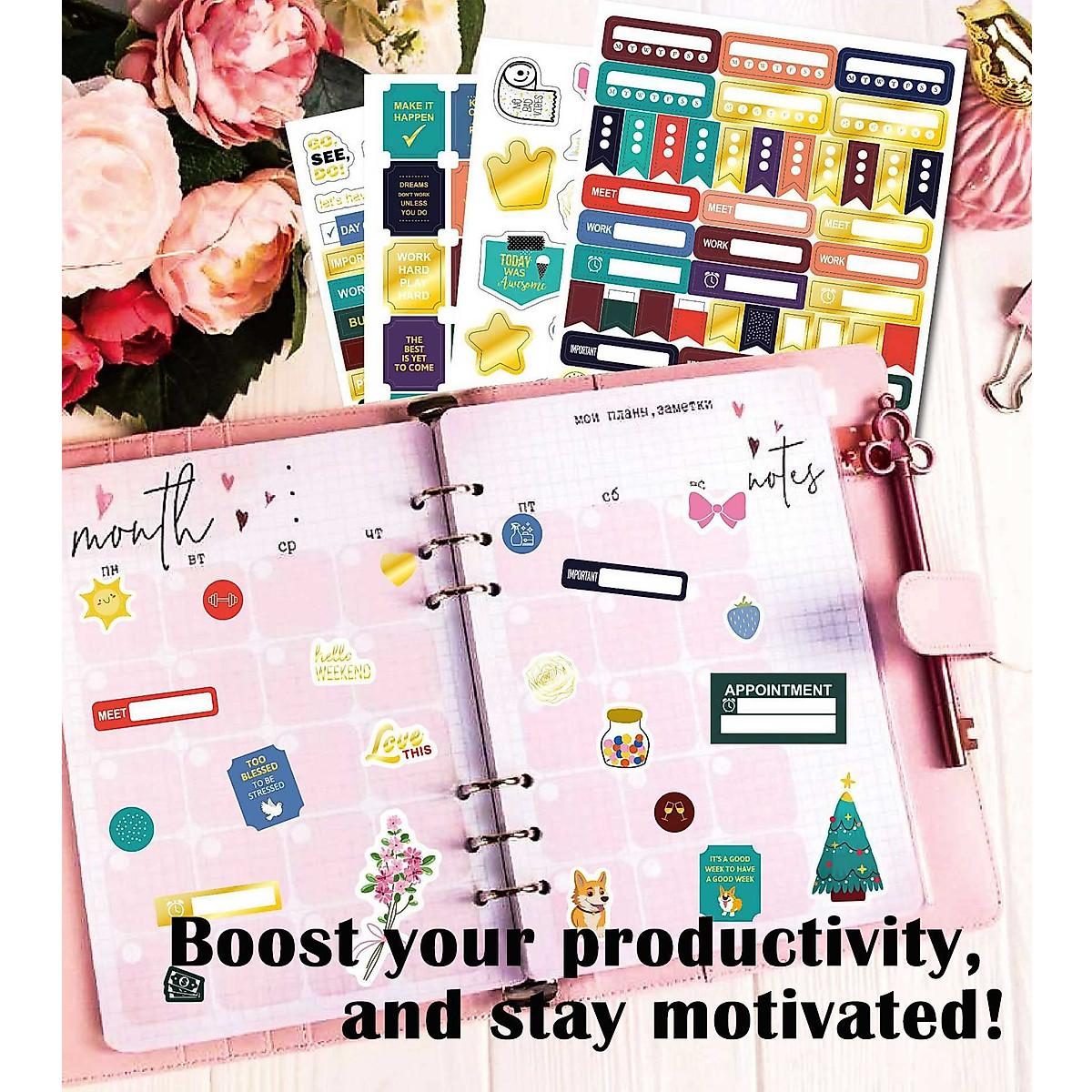 Deselen Undated Agenda 2023 Daily Planner 2024, Undated Planner, Daily Planner, Planner, 2024 Monthly Planner, Weekly Planner, Goal Setting, A5 Calendar, Simple Teacher Supplies Daily, Black