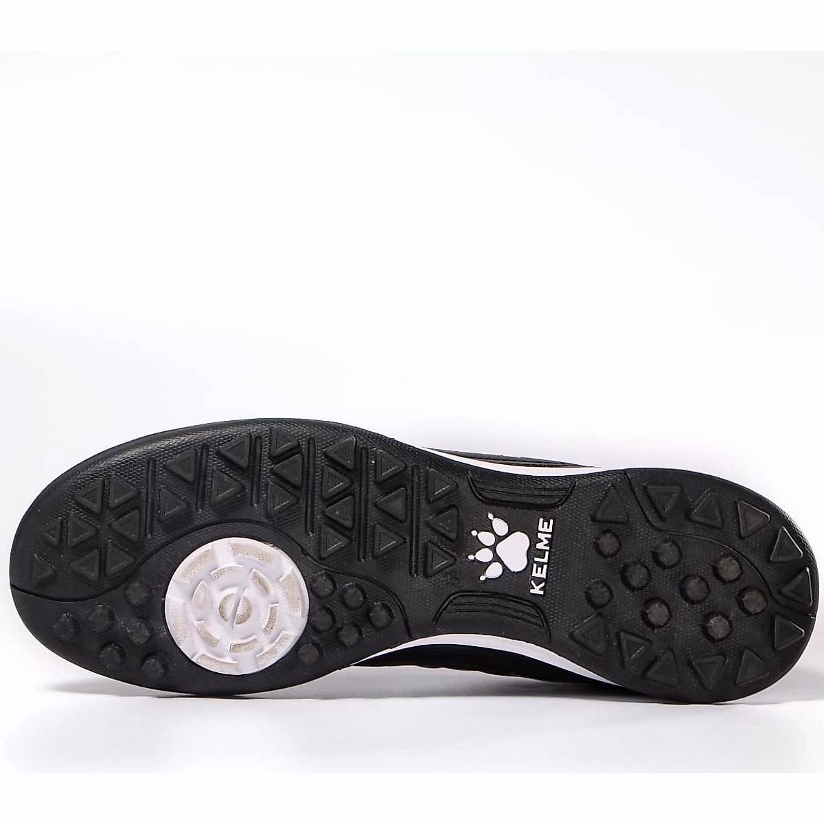 KELME Men's Soccer Shoes Arch Support Cleats Professional Futsal Sneaker Breathable Athletic Football Boots for Outdoor Indoor TF Black 10.5