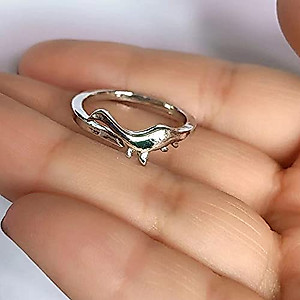 INENIMARTJ Dinosaur Rings, Cute Stegosaurus Tyrannosaurus And Triceratops Adjustable Rings,For Him Her Personalized, Jurassic Era Dinosaur Ring for Men Women (B)