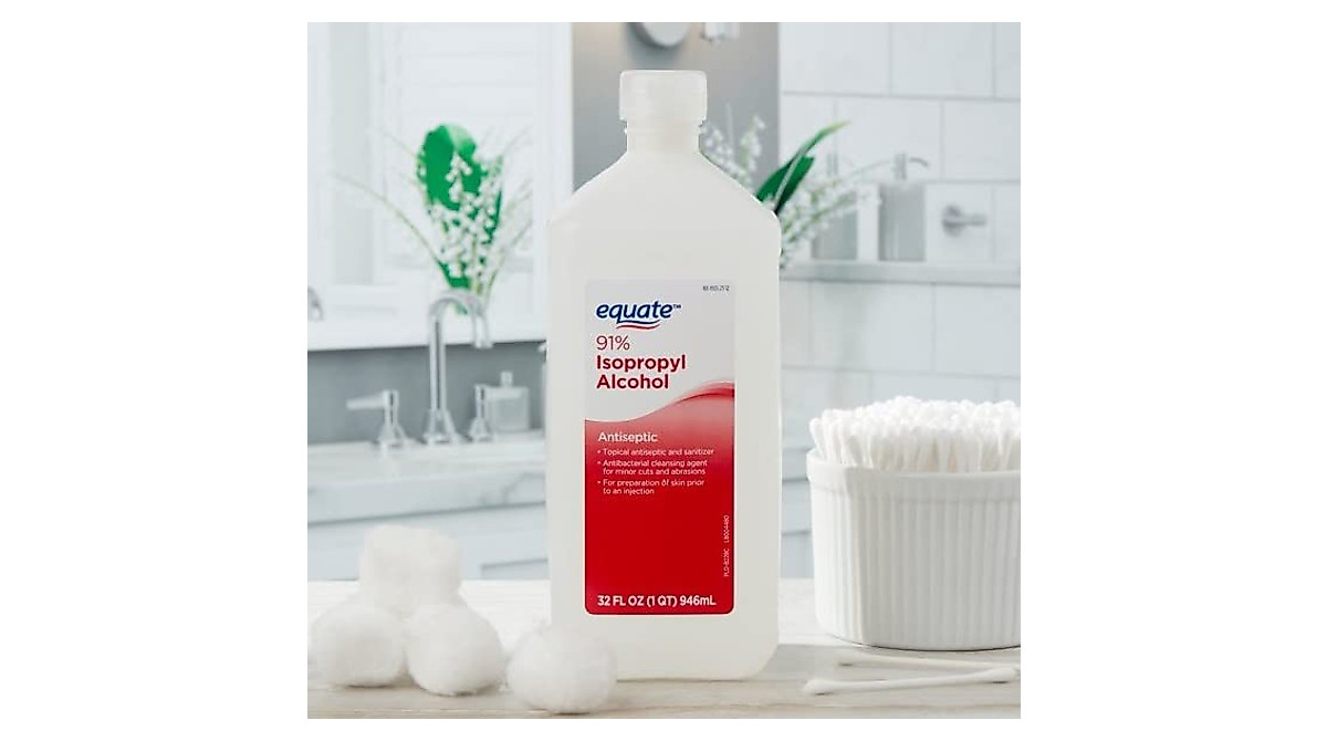 Equate 91% Isopropyl Alcohol Twin Pack - Powerful Antiseptic & Cleaner