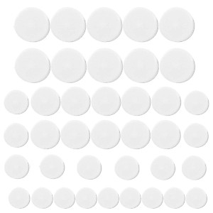 Iceyon 40pcs Rattles Noise Maker Insert Rattle Toy Rattle Box Repair Fix for Baby Pet Dog, 18222527Mm, WhiteTransparent