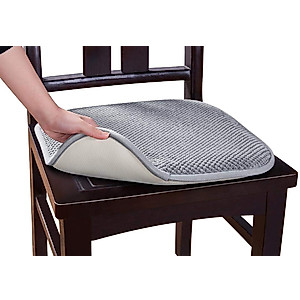 GoodGram Honeycomb Premium Comfort Memory Foam Chair Pads/Cushions, 6 Count (Pack of 1), Blue