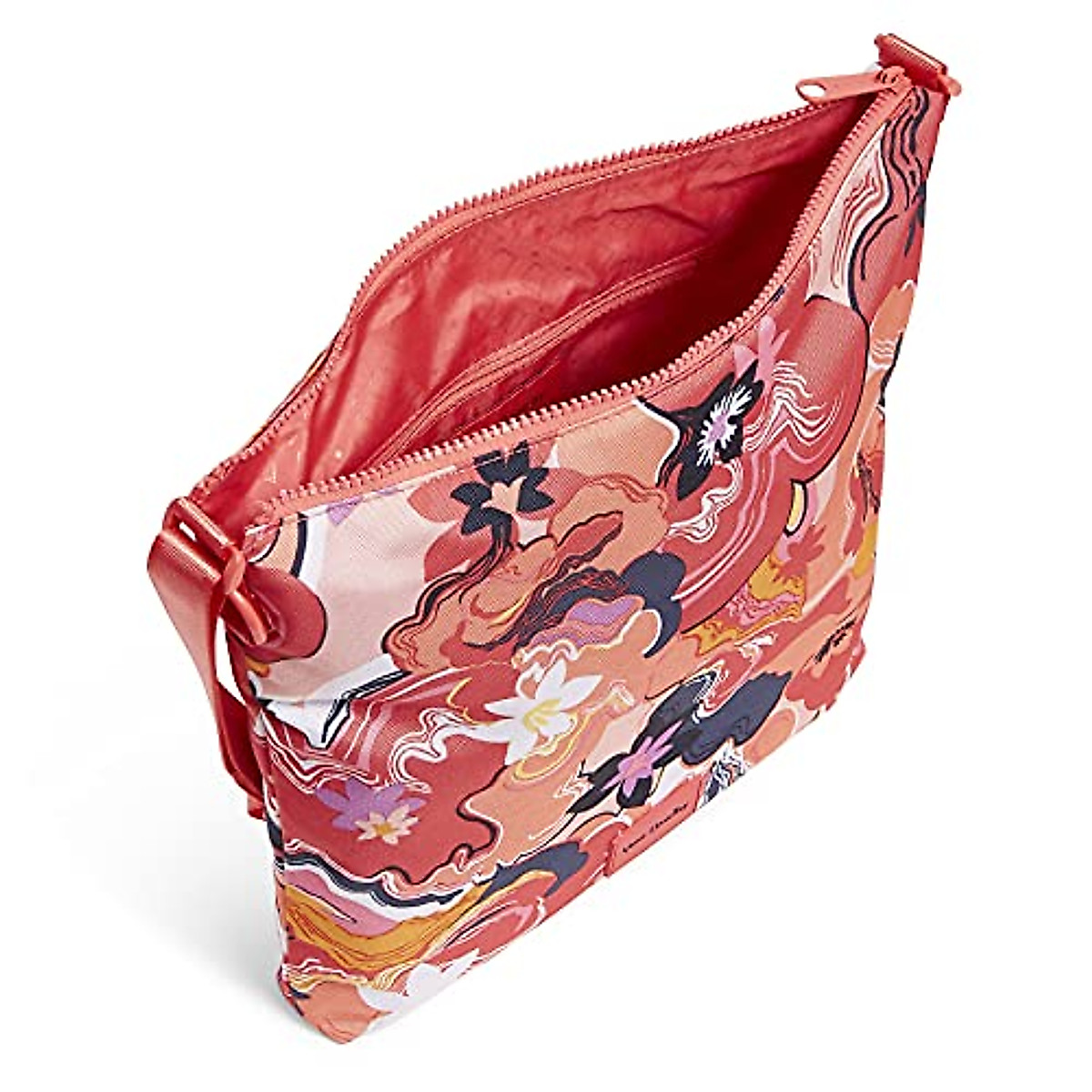 Vera Bradley Women's Recycled Lighten Up Reactive Hipster Crossbody Purse, Rosa Agate, One Size