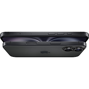 Apple iPhone 16, US Version, 128GB, Black - Unlocked (Renewed)