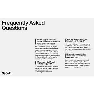SecuX W10 Crypto-Asset Hardware Wallet - The Ideal Solution for Safely Storing Your Bitcoin, Ethereum, Ripple, Litecoin, Bitcoin Cash and More