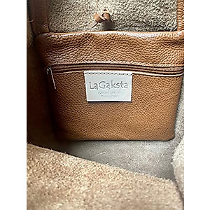 Taylor Tote Shoulder Bag Soft Italian Leather (Brown)